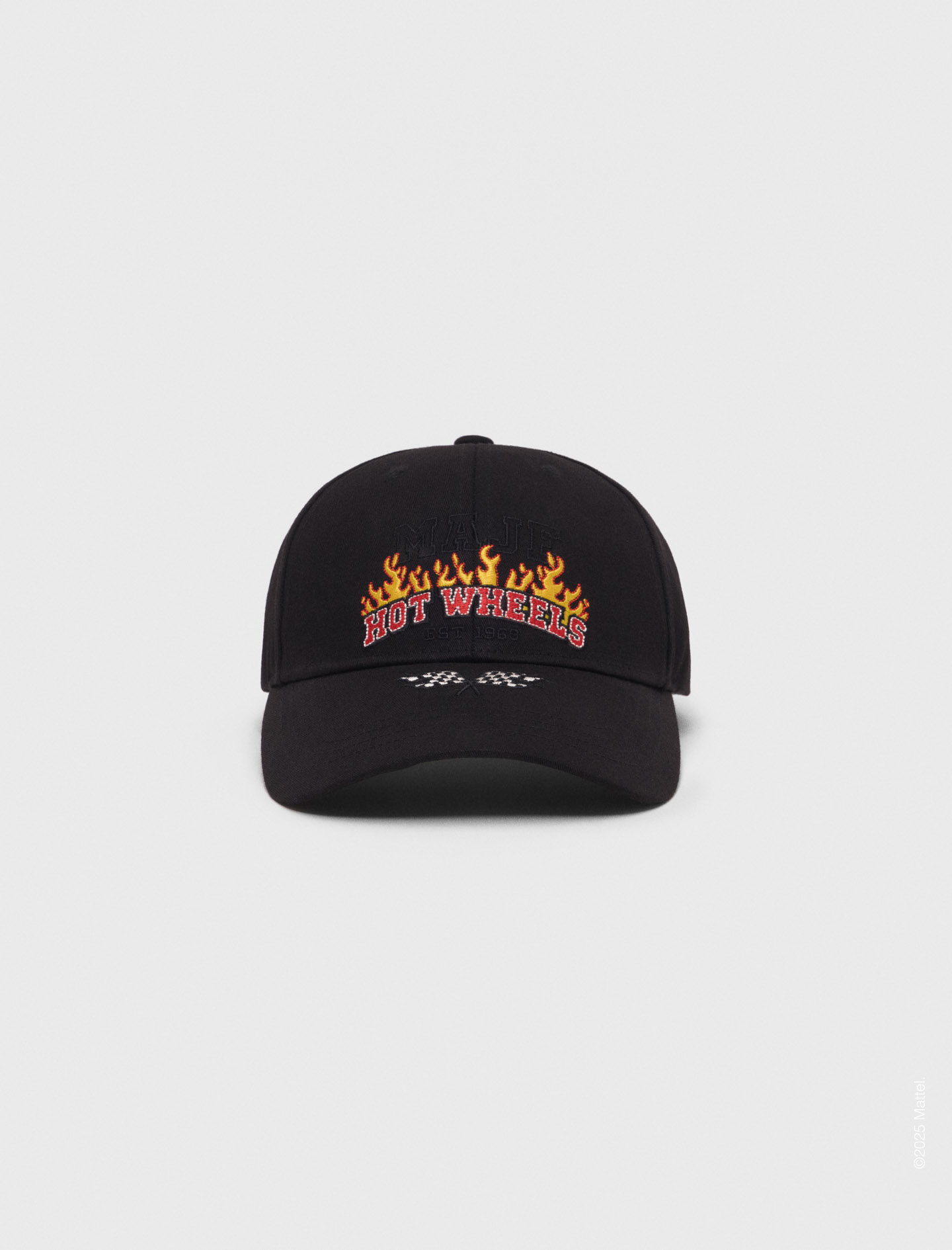 Hot Wheels x Maje cotton cap Black / Gray For Women | Maje