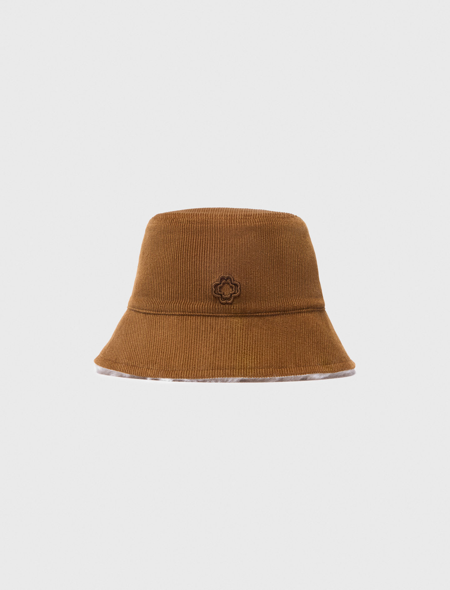 Reversible corduroy bucket hat Brown For Women | Maje